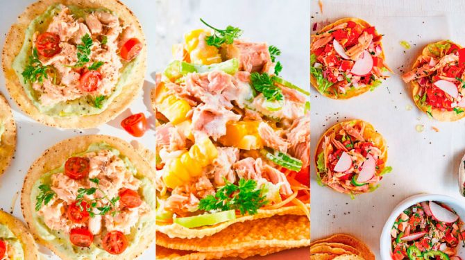 Ricas y económicas tostadas de atún rápidas de preparar