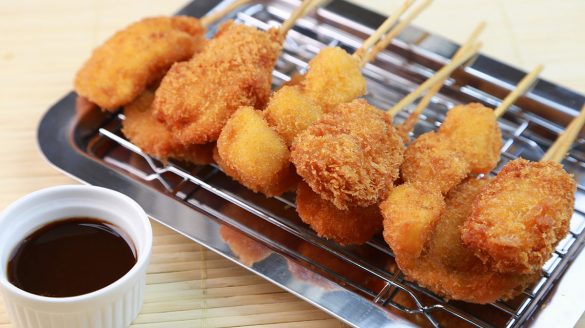 Kushiage de queso: aprende esta receta fácil y deliciosa