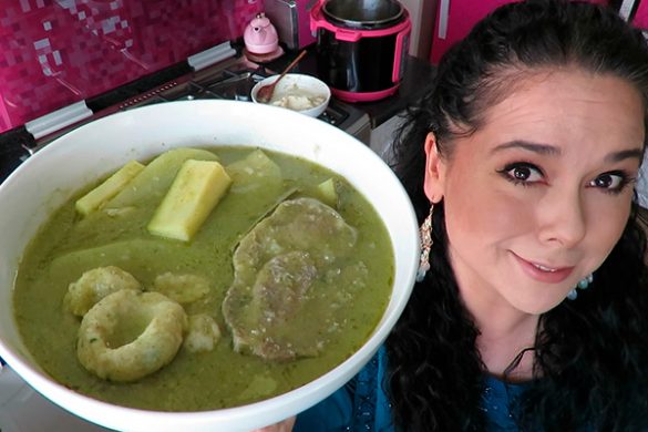 Marisol Pink: aprende a preparar su espinazo en caldito verde